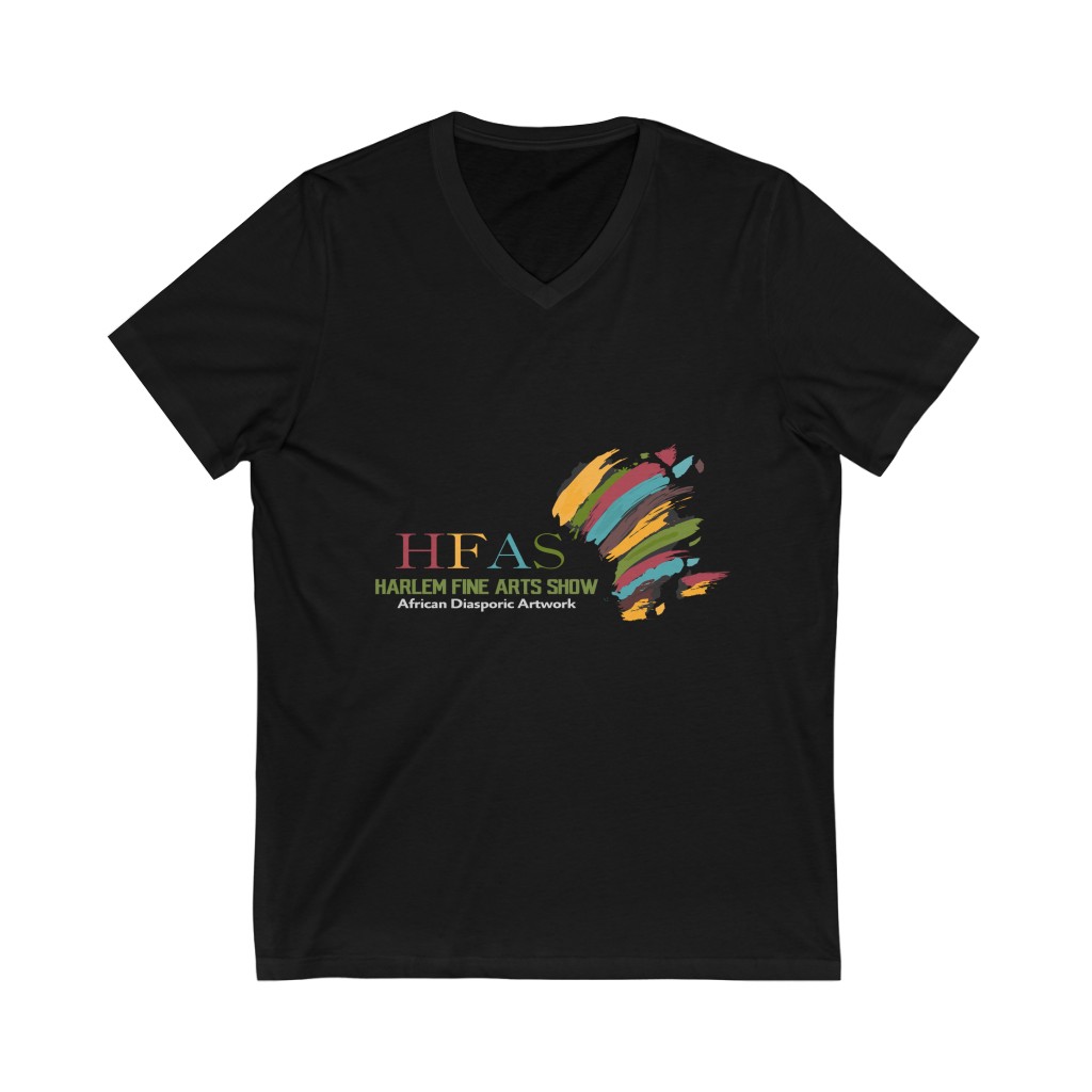 Unisex Jersey Short Sleeve V-Neck Tee - Harlem Fine Arts Show